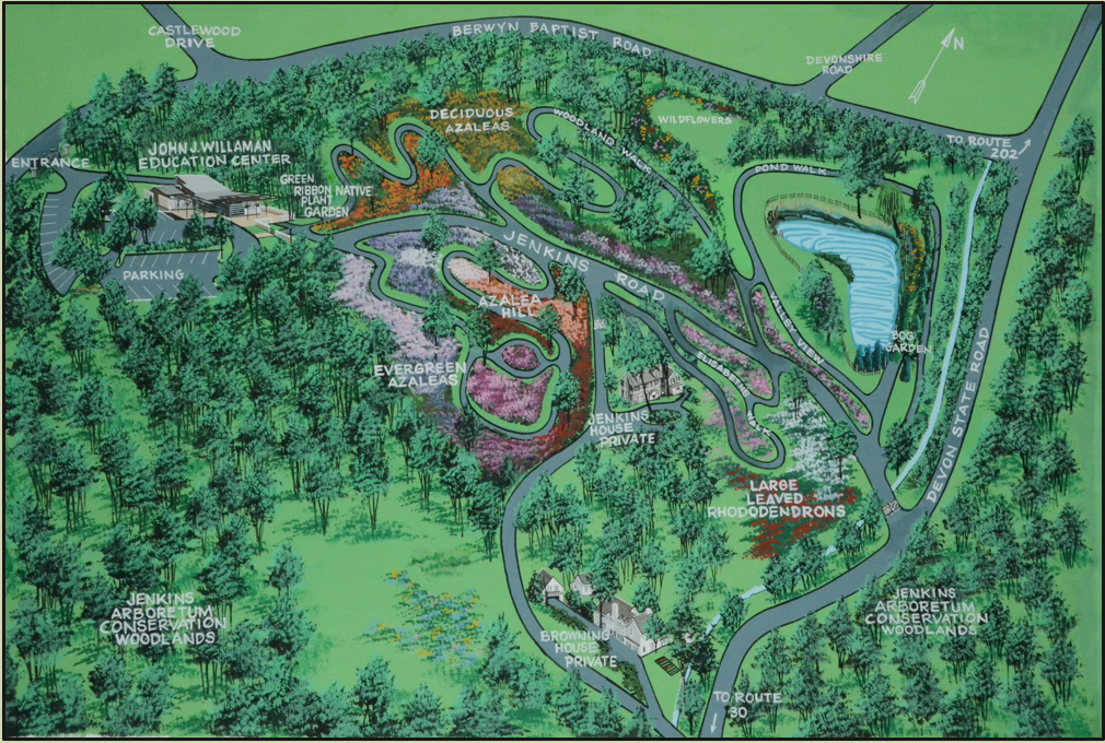 Map – Jenkins Arboretum & Gardens